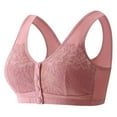 Comfortable Front Button Wireless Shaping Bra Lace Bras Without ...
