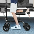 Costway Steerable Foldable Knee Walker Scooter Turning Brake Basket ...