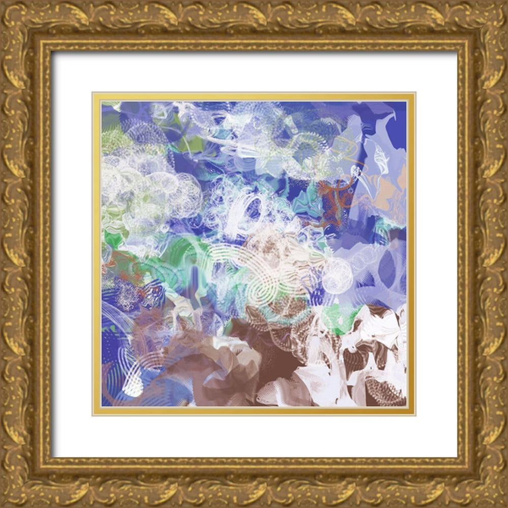 Auda, Christine 15x15 Gold Ornate Wood Framed with Double Matting ...