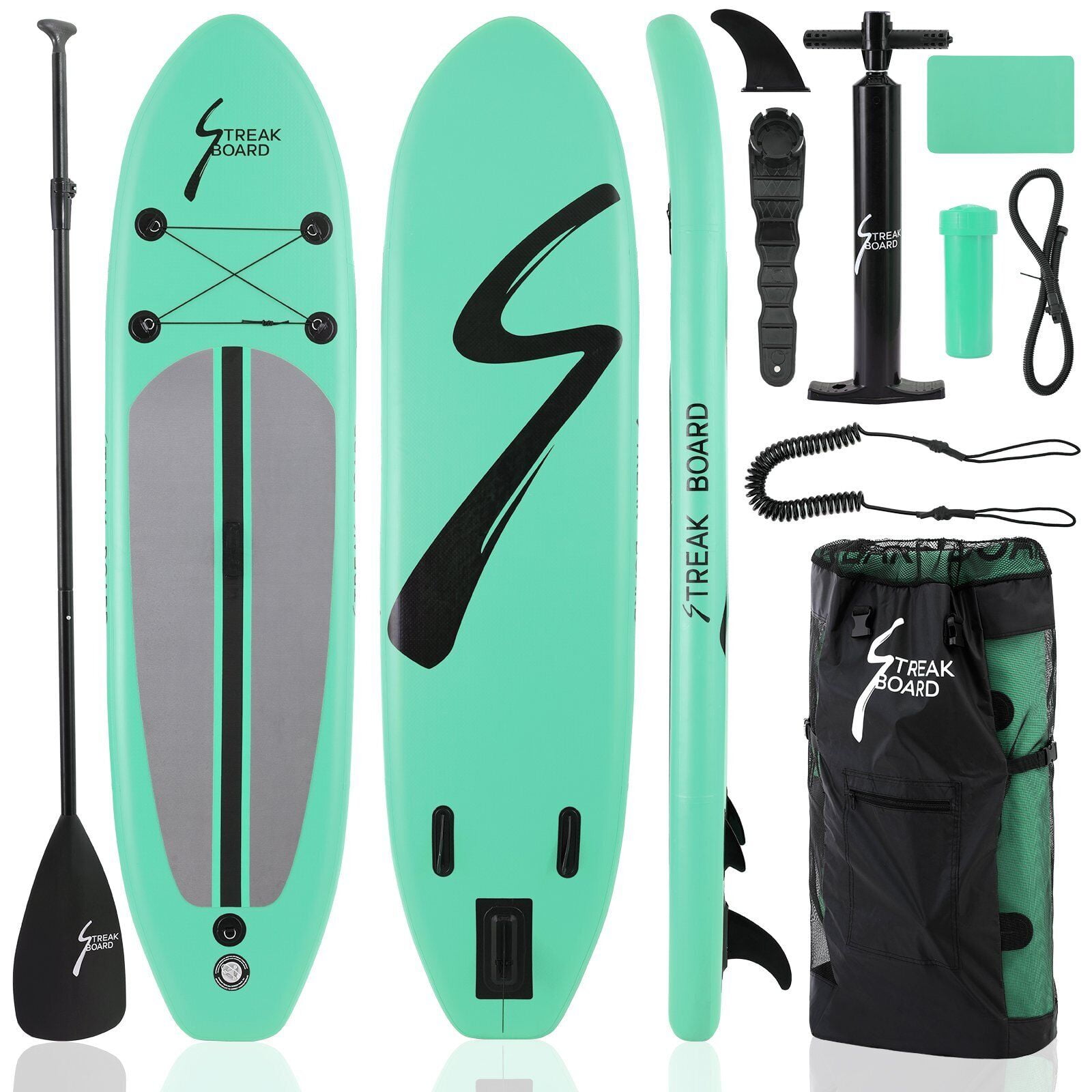 Arlopu 10FT Inflatable Stand Up Paddle Board with Premium SUP ...