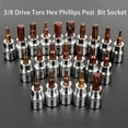 1Pc 3/8 Drive Hex Socket Bit H3-H10 Screw Driver for T10-T55 Socket ...