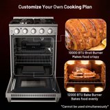 Costway 24 Inches Natural Gas Range Freestanding with 4 Burners Cooktop ...