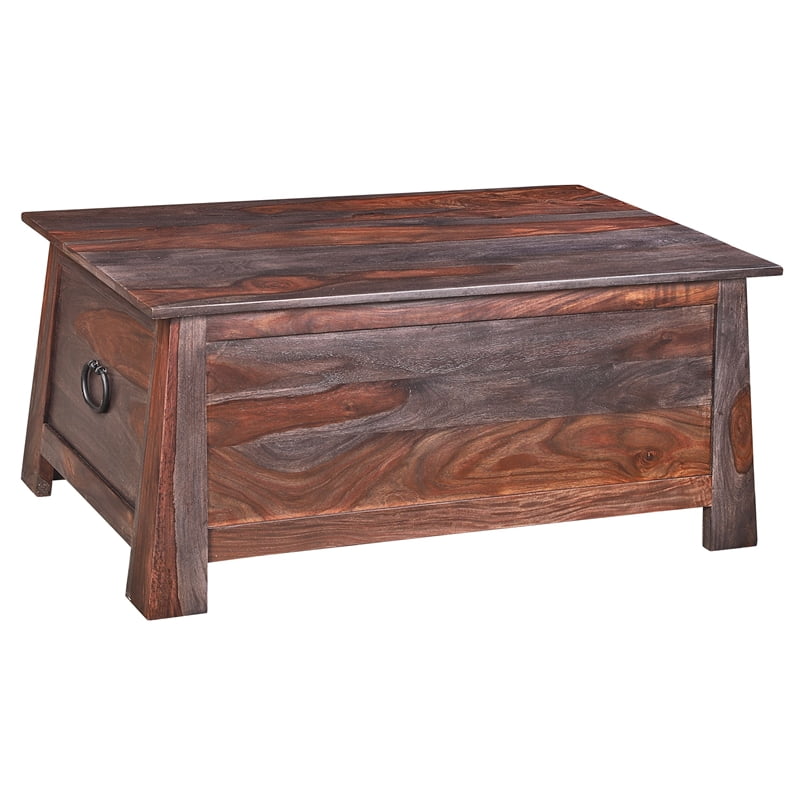Porter Designs Kalispell Solid Sheesham Wood Trunk Coffee Table - Brown ... Porter Designs Kalispell Solid Sheesham Wood Trunk Coffee Table - Brown ...
