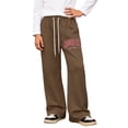 Boy's Letter Graphic Wide Leg Sweatpants Baggy Pants Athletic Track ...