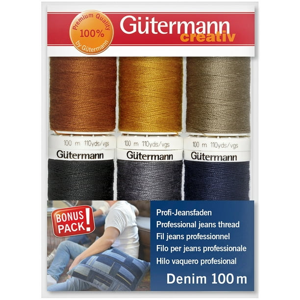Gutermann Denim Sewing Thread Set 6 Spools-Denim 731144-1 - Walmart.ca