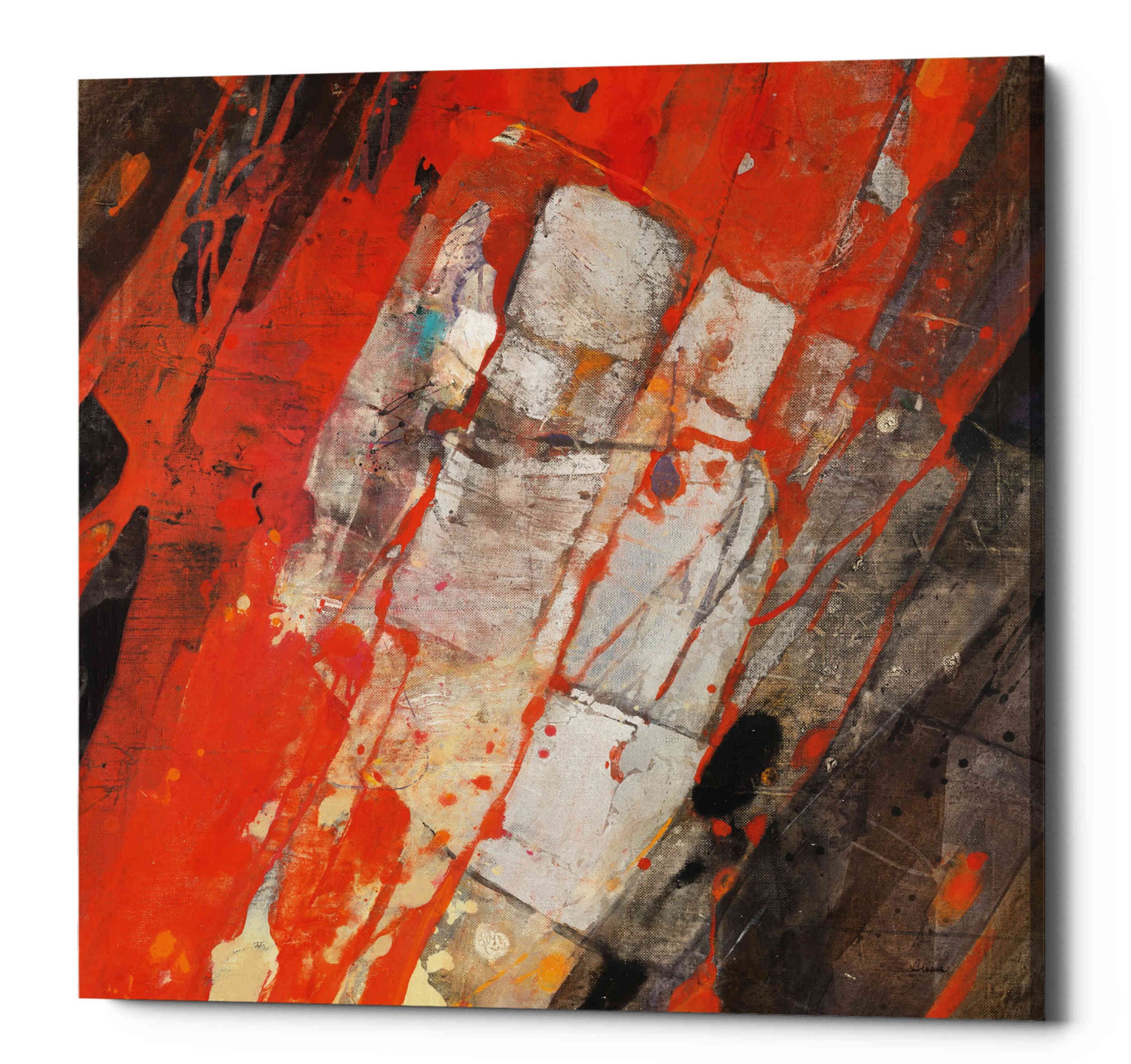 Epic Graffiti 'Hot Lava' by Albena Hristova, Canvas Wall Art, 26"x26 ...