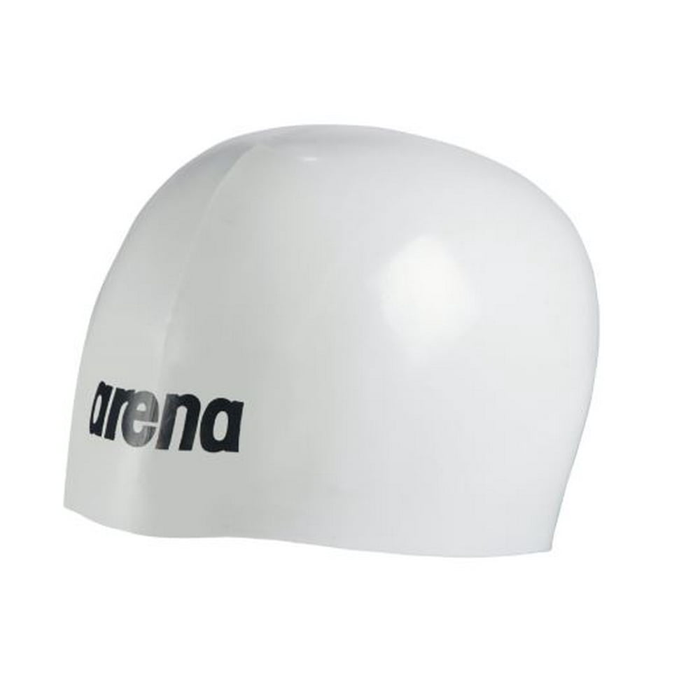 Arena Moulded PRO USA Silicone Swim Cap in White, One Size Fits All ...