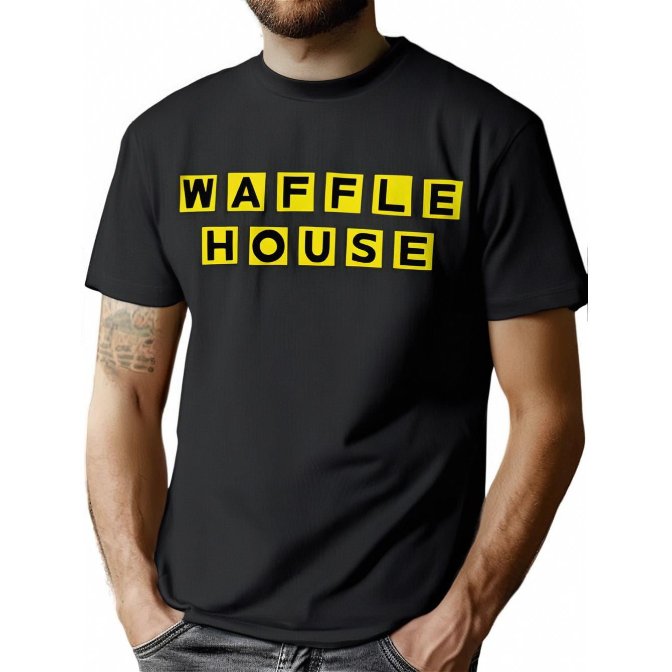 Click here for Generic Waffle House Funny Mens Short Sleeve Graph... prices