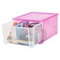 Iris Usa 7qt 1 75gal Plastic Stacking Drawer White