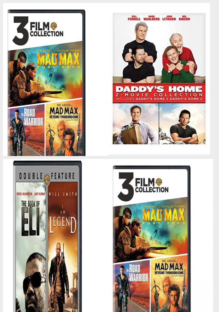 Assorted Multi-Feature Collections 4 Pack DVD Bundle: 3 Movies: Mad Max ...