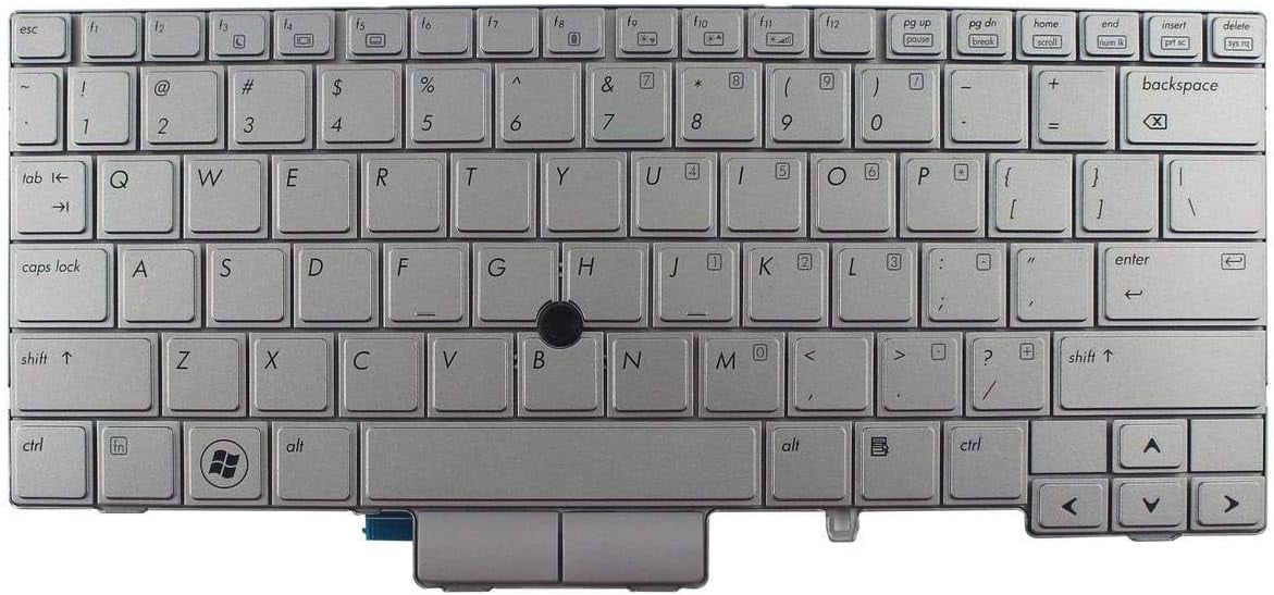 New Silver Laptop US Keyboard & Point Stick Replacement for HP ...