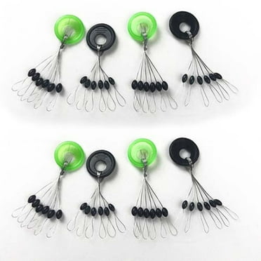 Angling Fishing Rubber Cylindrical Bobber Stopper Stop Float Sinker ...