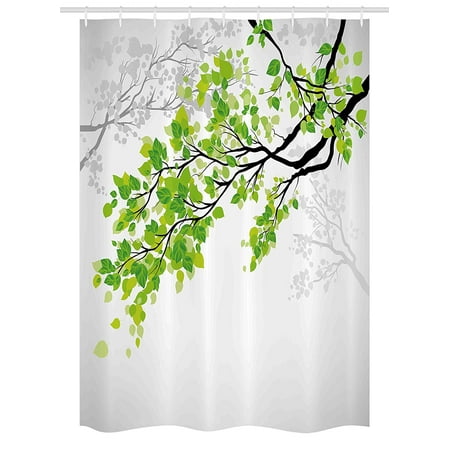 Nature Decor Stall Shower Curtain by , Twiggy Spring Tree Branch with ...