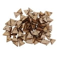 Triangle Shape Unfinished Wood Pieces with Hole for Crafts 100 Pieces ...