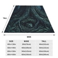 Dragon Blanket, Woodland Ancient Tree Flannel Blanket, Deep Forest Art ...
