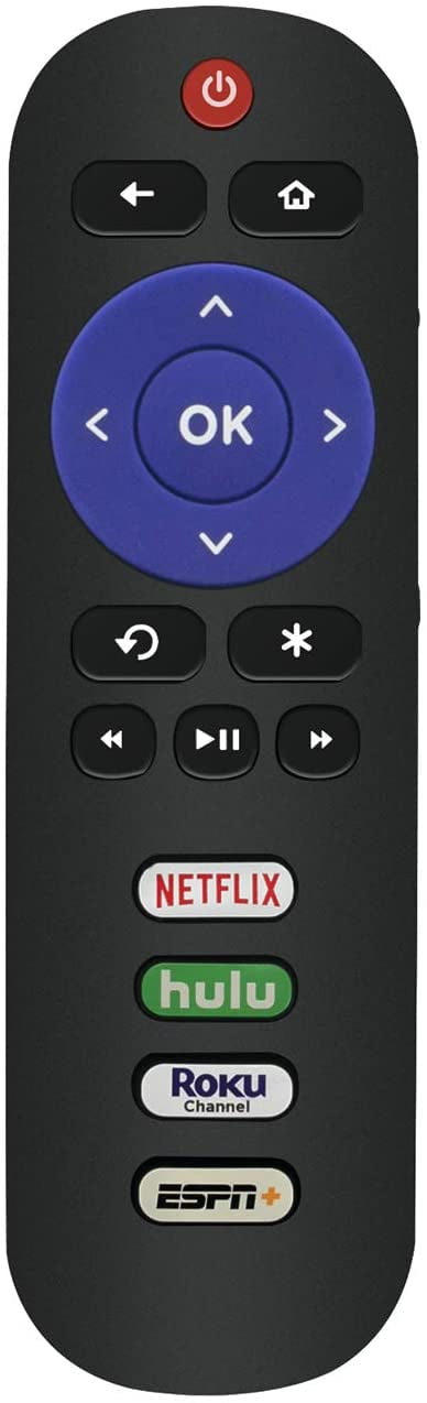 Replaced SANYO Roku TV Remote Control with Netflix hulu Roku Channel ... Replaced SANYO Roku TV Remote Control with Netflix hulu Roku Channel ...