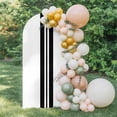 Black Stripes Arch Backdrop Cover, 5FT, Festival Spandex Arch Covers ...