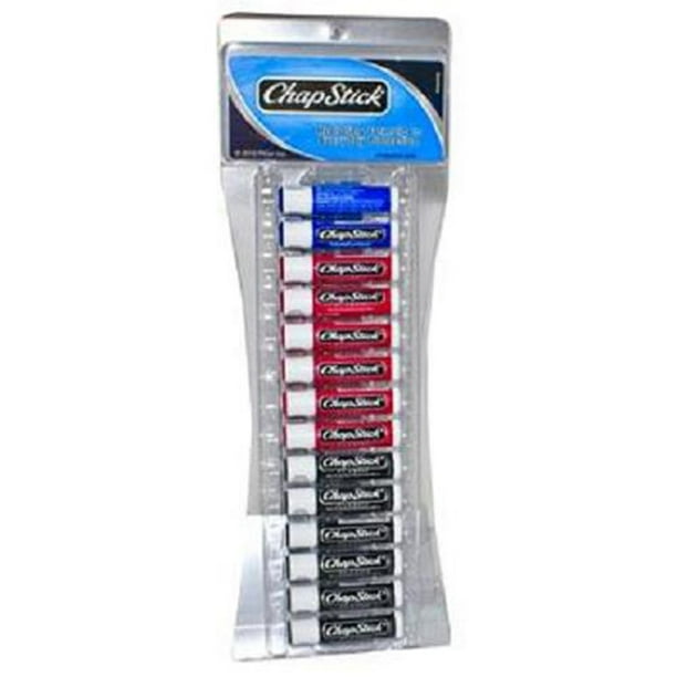 CHAPSTICK LIP BALM ASSORTED - Box ( 28 in a Pack ) - Walmart.com ...
