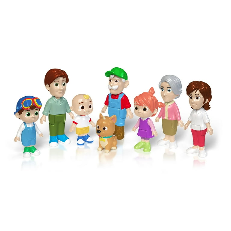 Cartoon Family Of 8 People