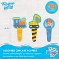 Blippi Party Cupcake Toppers & Blippi Vehicle Cupcake Wrappers ...