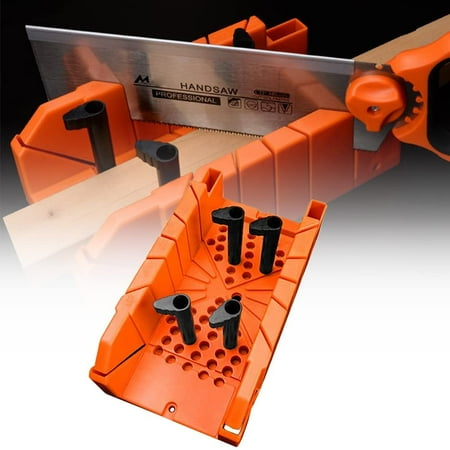 TILIYHELLO 14inch Plastic Manual Miter Box for Woodworking with Clamp ...