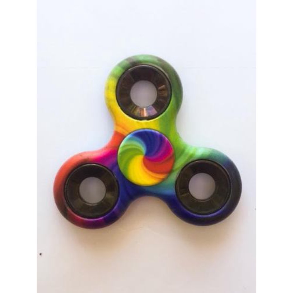 Cp Tri Hand Spinner Fidget Spinners Swirl Of Colors Tie Dye Design Toy ...