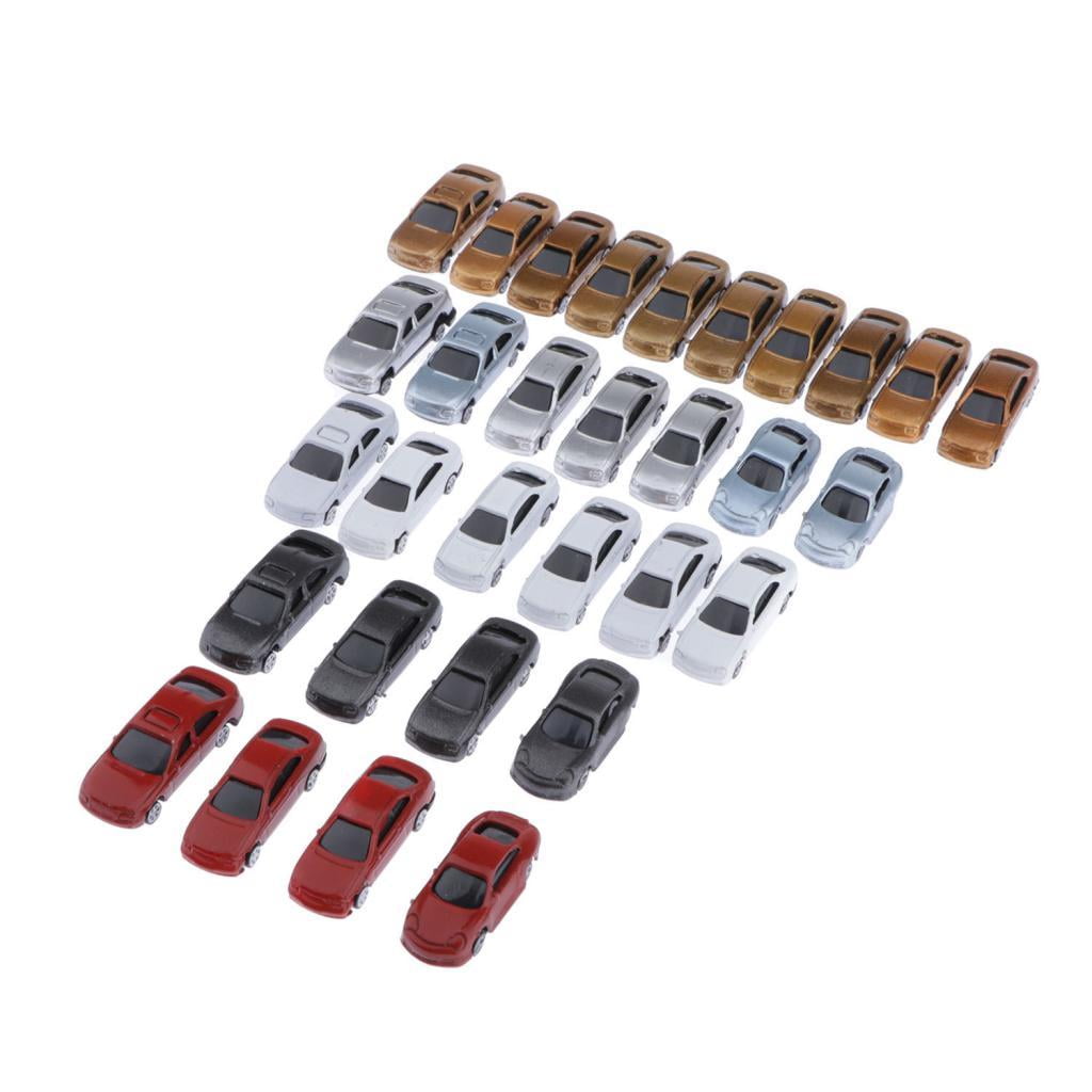 30pcs. Painted Toy Cars Model Vehicles Buildings Allocation Parking Lot ...