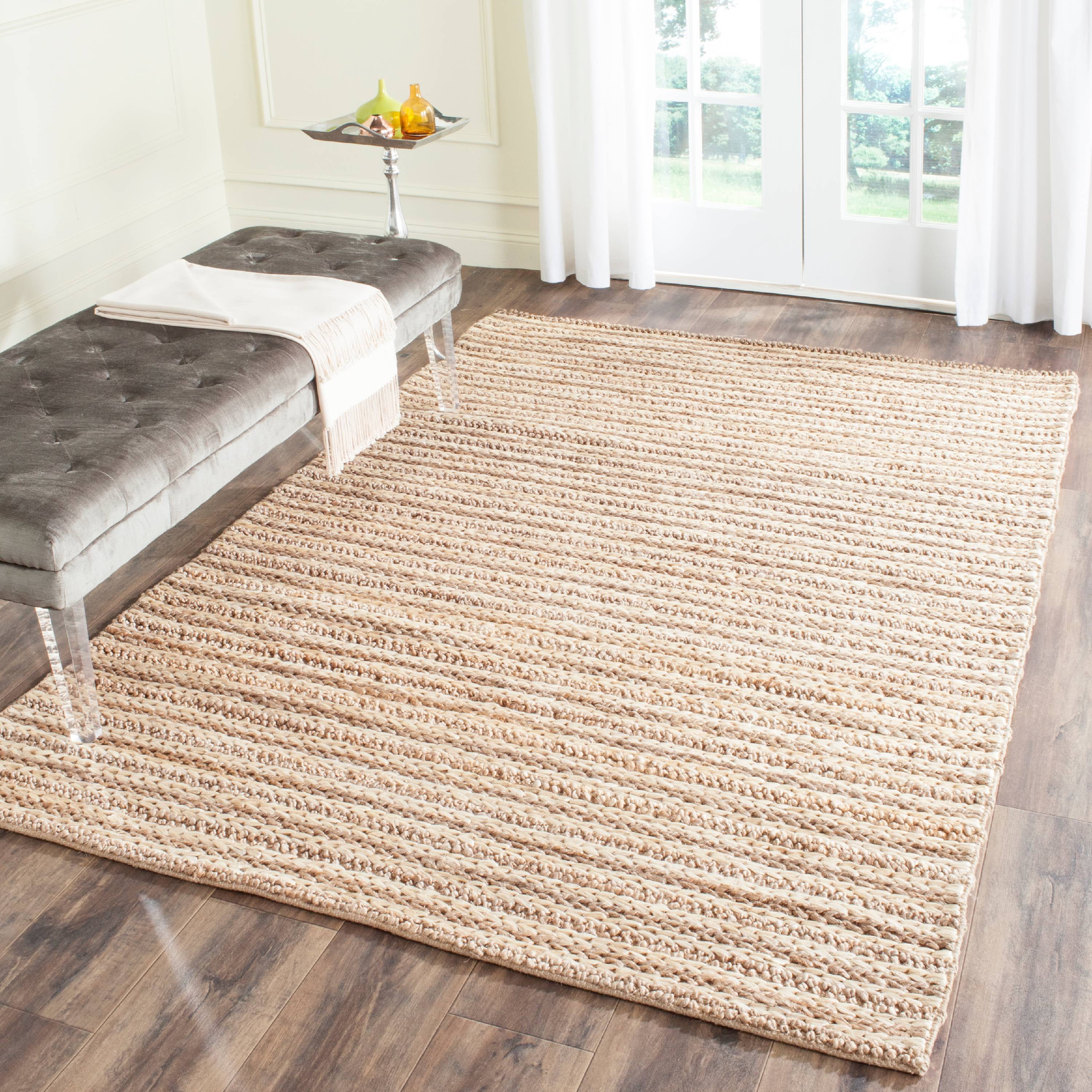 SAFAVIEH Natural Fiber Caymen Braided Jute Area Rug, Natural, 4' x 6 ...