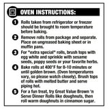 Great Value Brown and Serve White Dinner Rolls, 12 oz, 12 Count with ...