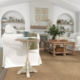 DecMode 16" x 23" White Wood Intricately Carved Scroll Accent Table ...