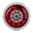 BIMZUC Pair of 4.3 Inch Round 19 LED Truck Trailer Brake Stop Turn Tail ...