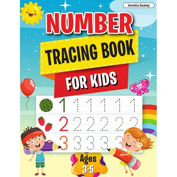 Number Tracing Book : Learn the Numbers, Number Tracing Book for ...