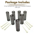 16pc Vintage Style Mini Hair Roller Brush with Locking Pins, 2"x 1/2 ...