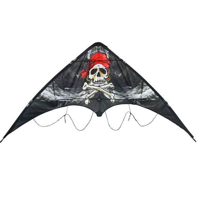 In the Breeze 1034 — Smokin' Pirate Stunt Kite, Jolly Roger 48 ...