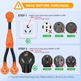 Nilight EV Dryer Y Splitter Adapter Cord 30 Amp Male Plug to Two 30Amp ...