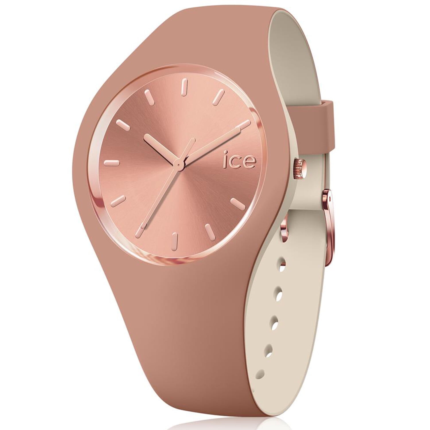 Ice-Watch Women's Duo Chic 016980 Rose-Gold Silicone Quartz Fashion ...