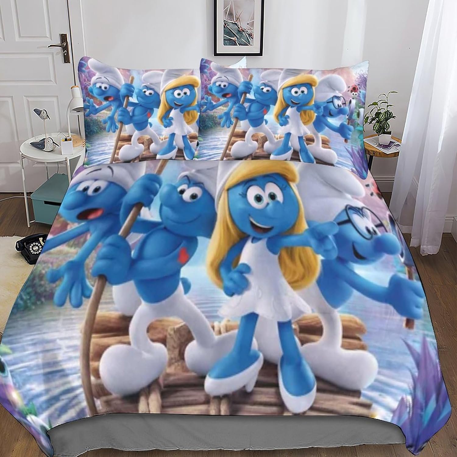Click here for Yingd The Smurfs Bedding Set Duvet Cover Set For 3... prices