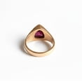 Natural Red Ruby Ring - Solid Pure Copper Jewelry, Ruby Signet Ring ...