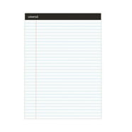 Premium White Paper Lined Writing Pads, Legal Wide Rule, 8.5 x 11, 50 ...