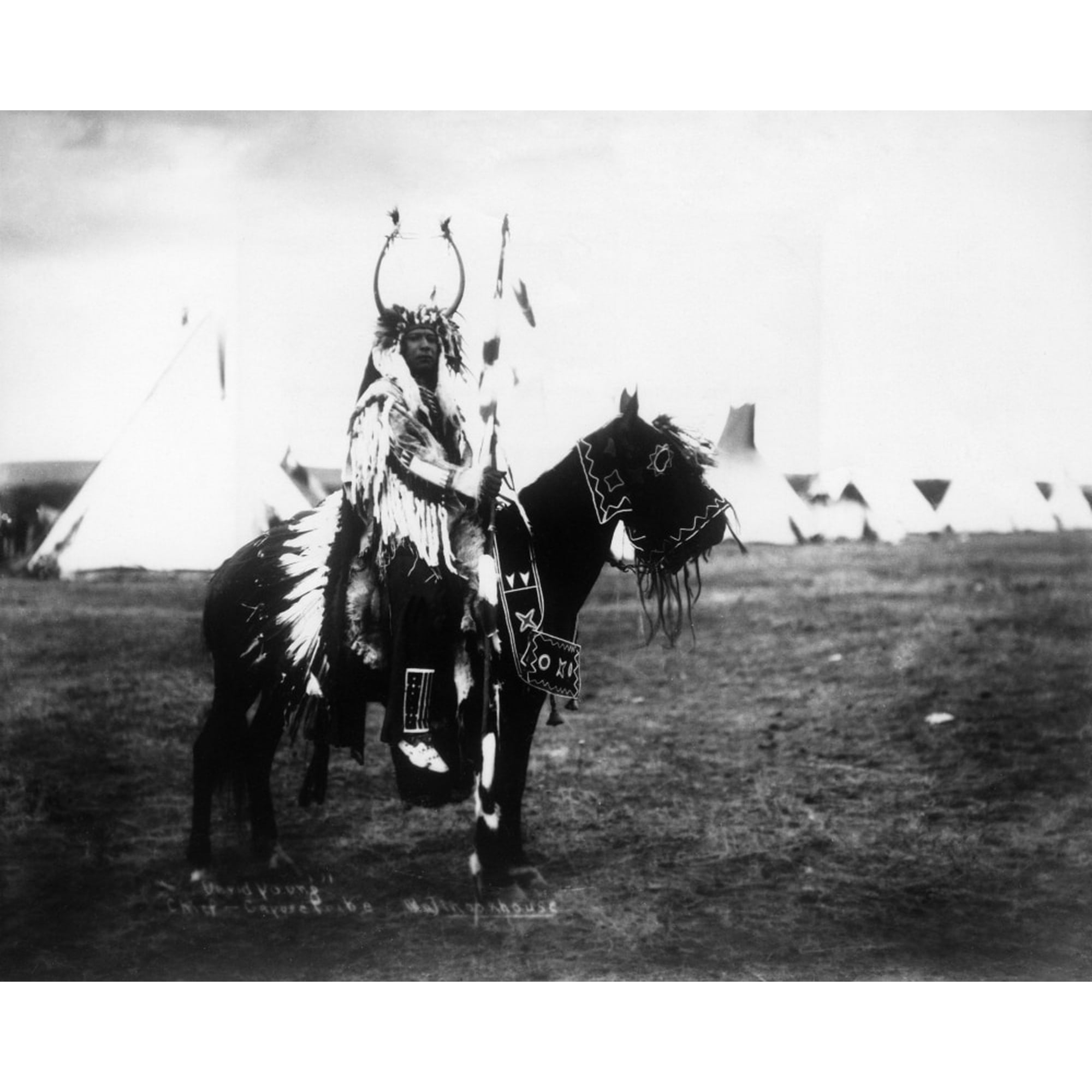 Native American Chief On Horse