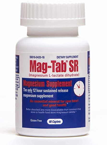 Mag-Tab SR Magnesium Supplement Caplets, 100 Count - Walmart.com