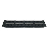 CNAweb 12 Port Vertical Cat6 110 RJ45 Network Patch Panel 568A 568B ...