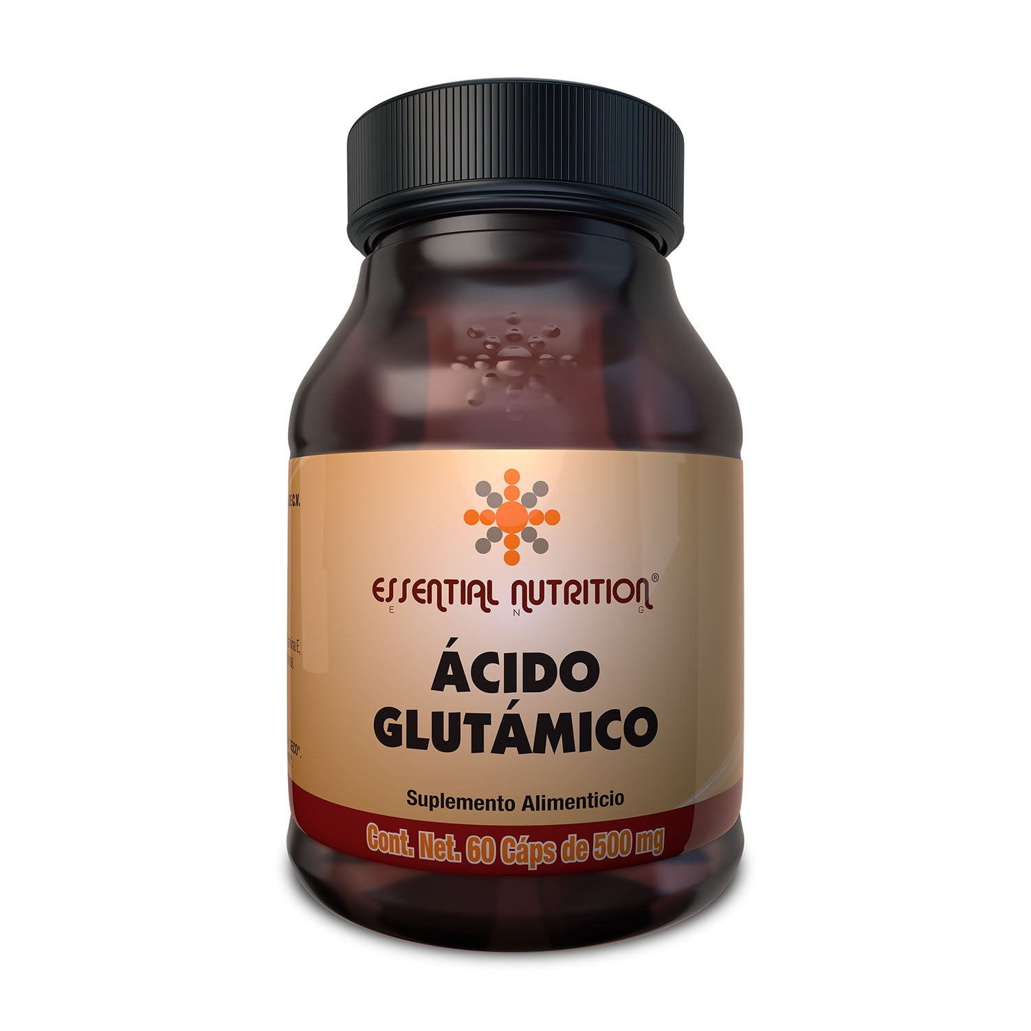 Ácido Glutámico 60 Cápsulas 500 mg Essential Nutrition ENG Ácido ...