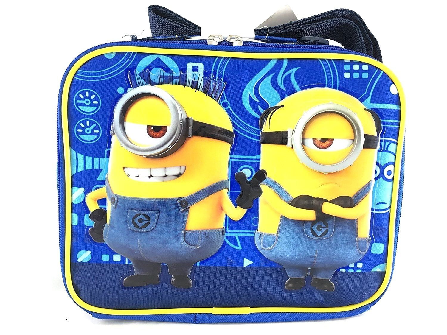 Despicable Me 3 Minions Canvas Blue Insulated Lunch Bag - DM3 - Walmart.com
