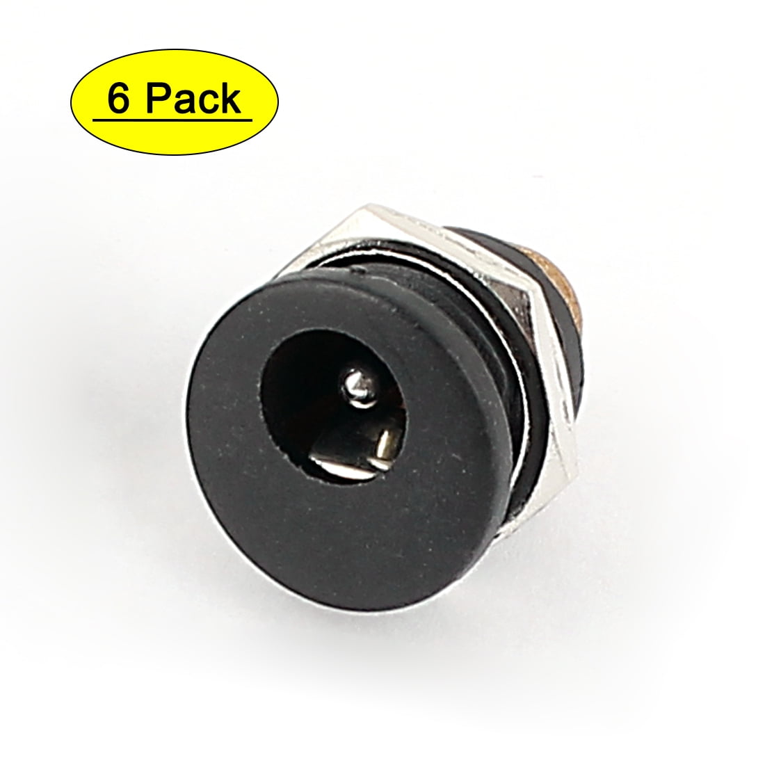 6pcs DC-005 Panel Mount DC Power Female Jack Socket Connector 5.5mmx2 ...