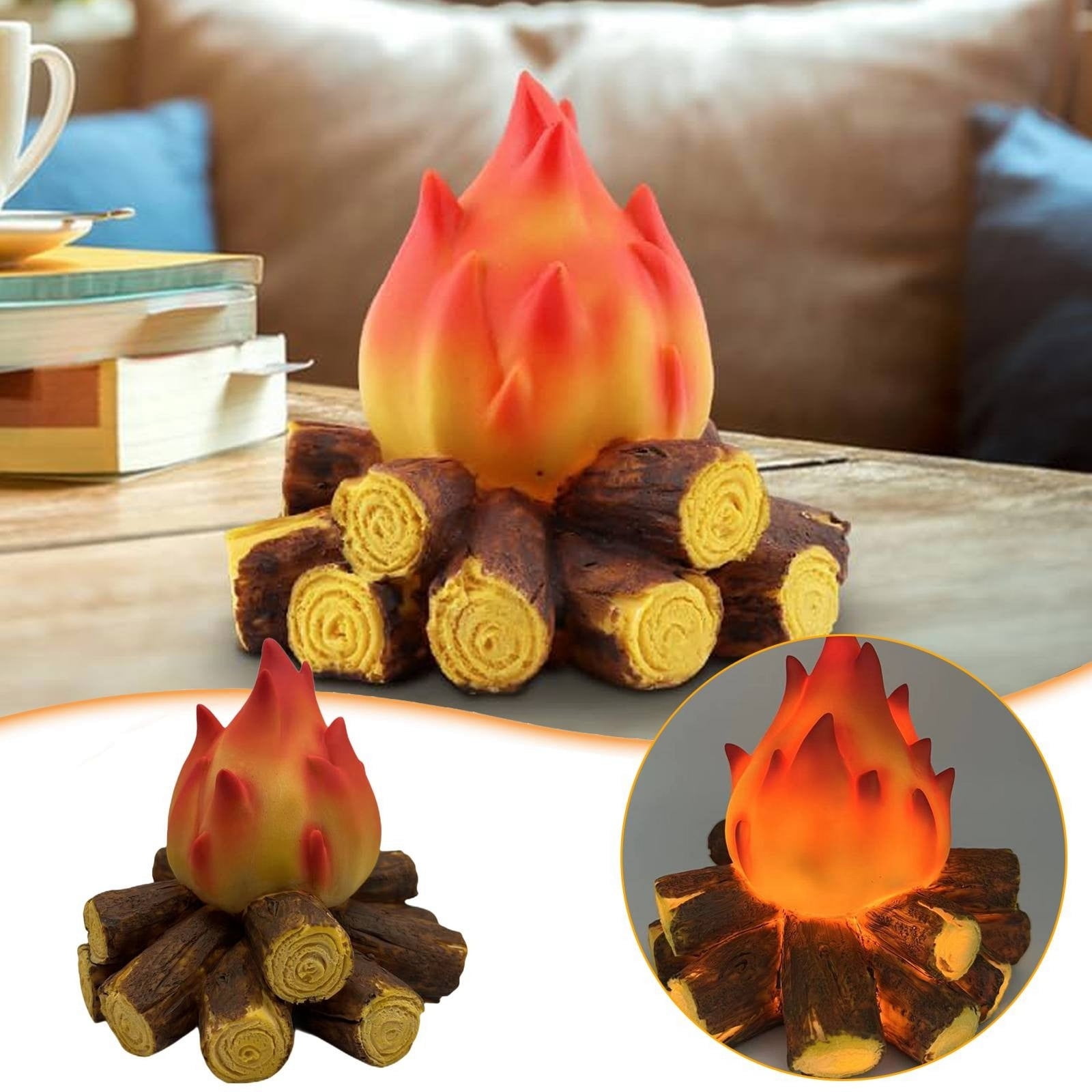 Click here for Jjkbvclo Realistic Fireplace Flame Night Light Wit... prices