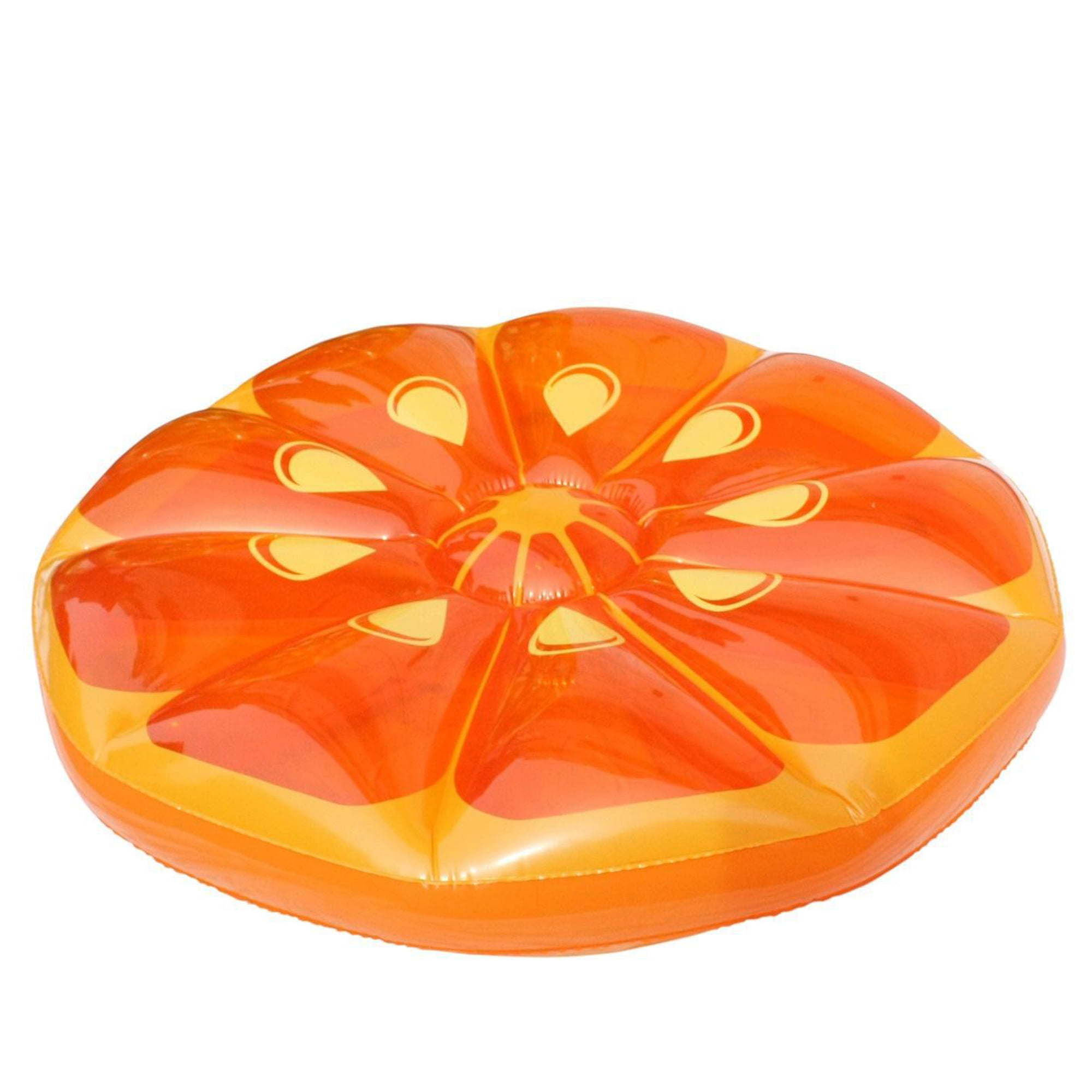 Pool Central 49" Inflatable Fruit Slice Island 1-Person Lounger Raft ...