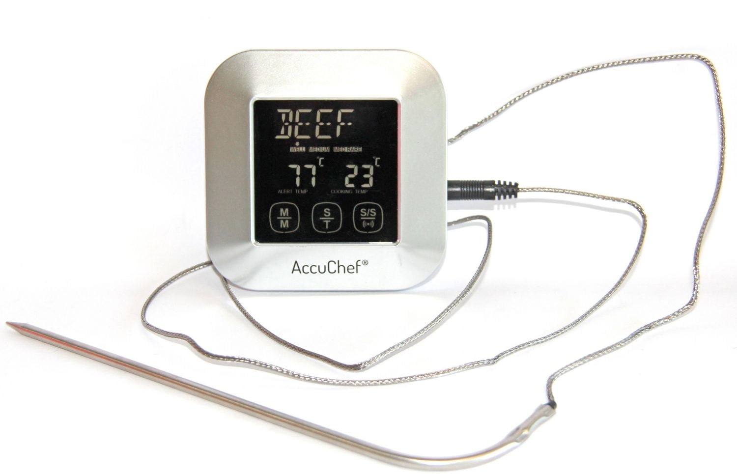 AccuChef Wired Meat Thermometer with Stainless Steel Probe, Model 2205 ...
