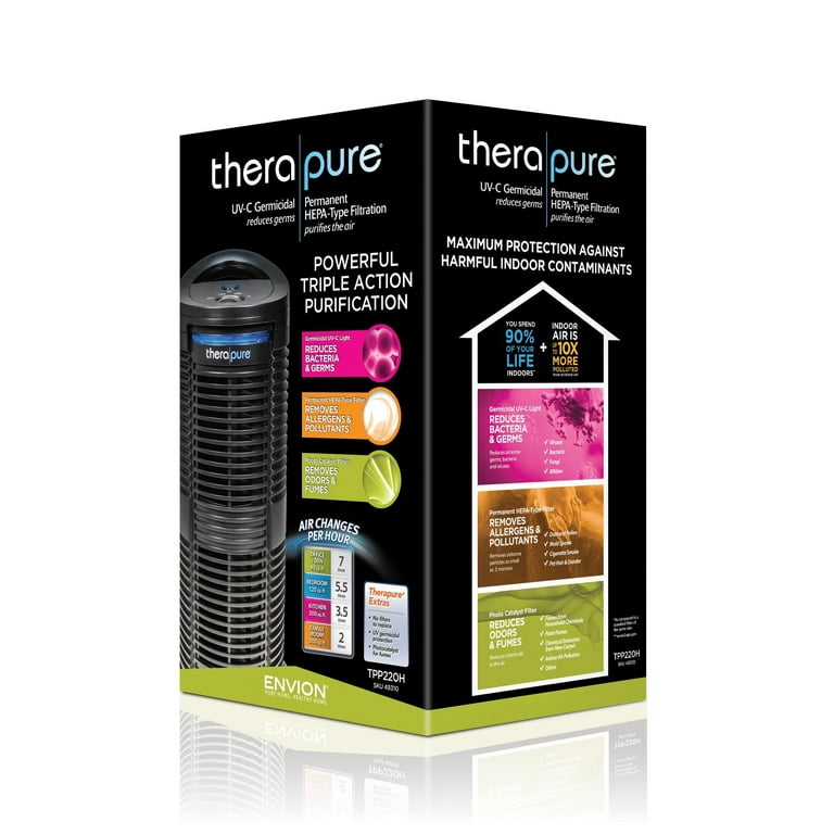 Therapure Air Purifier With Uv Light And Permanent Hepa Filter | Shelly ...