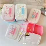 Kawaii Sanrio Kuromi Hello Kitty My Melody Lunch Box Portable Seal ...